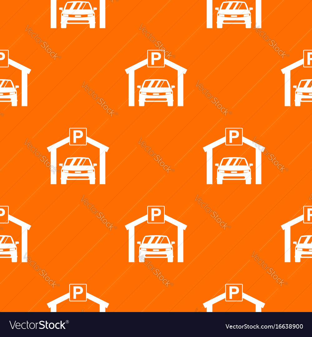 Car parking pattern seamless Royalty Free Vector Image