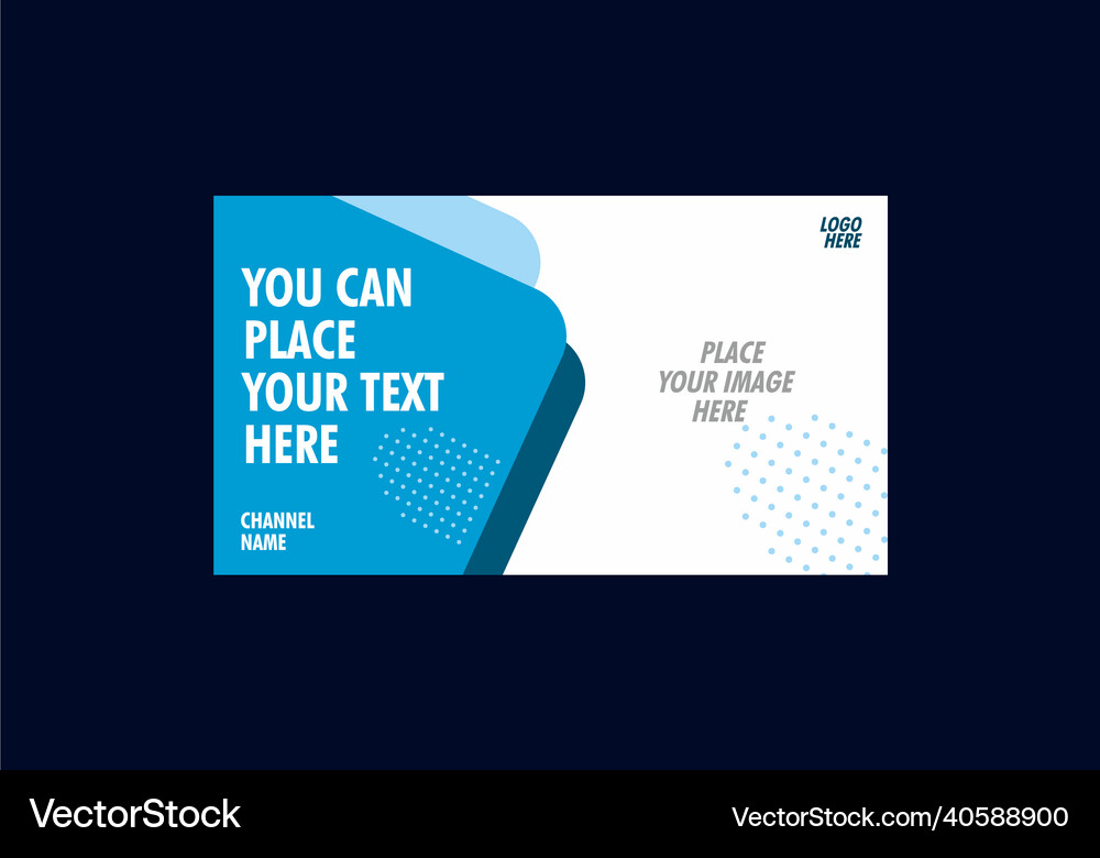 Colorful and modern video thumbnail Royalty Free Vector