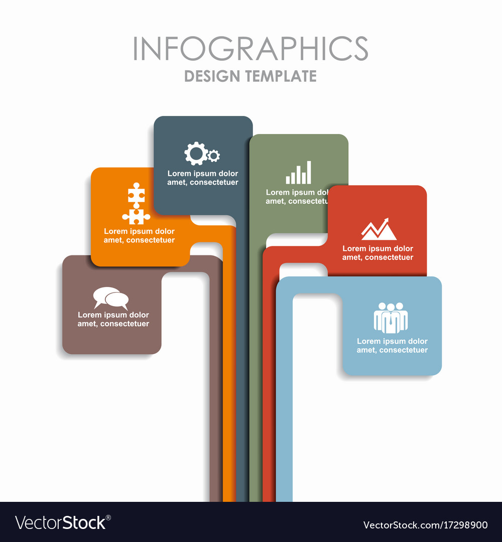 Infographic template can be used for workflow Vector Image
