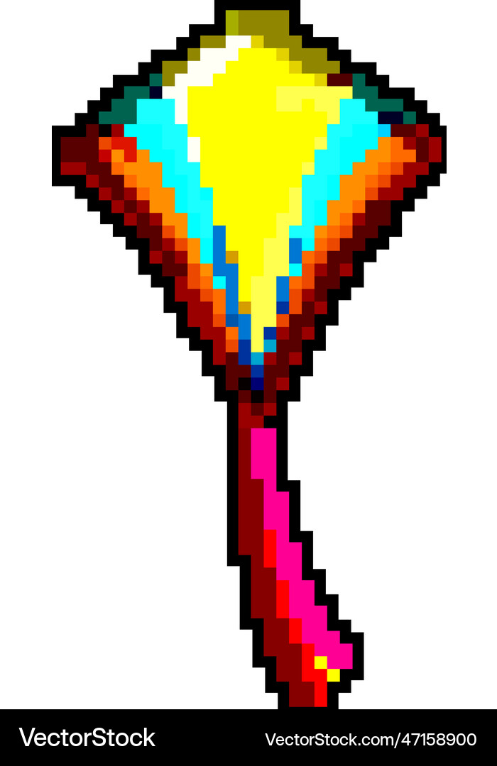 Leisure kite sky game pixel art Royalty Free Vector Image
