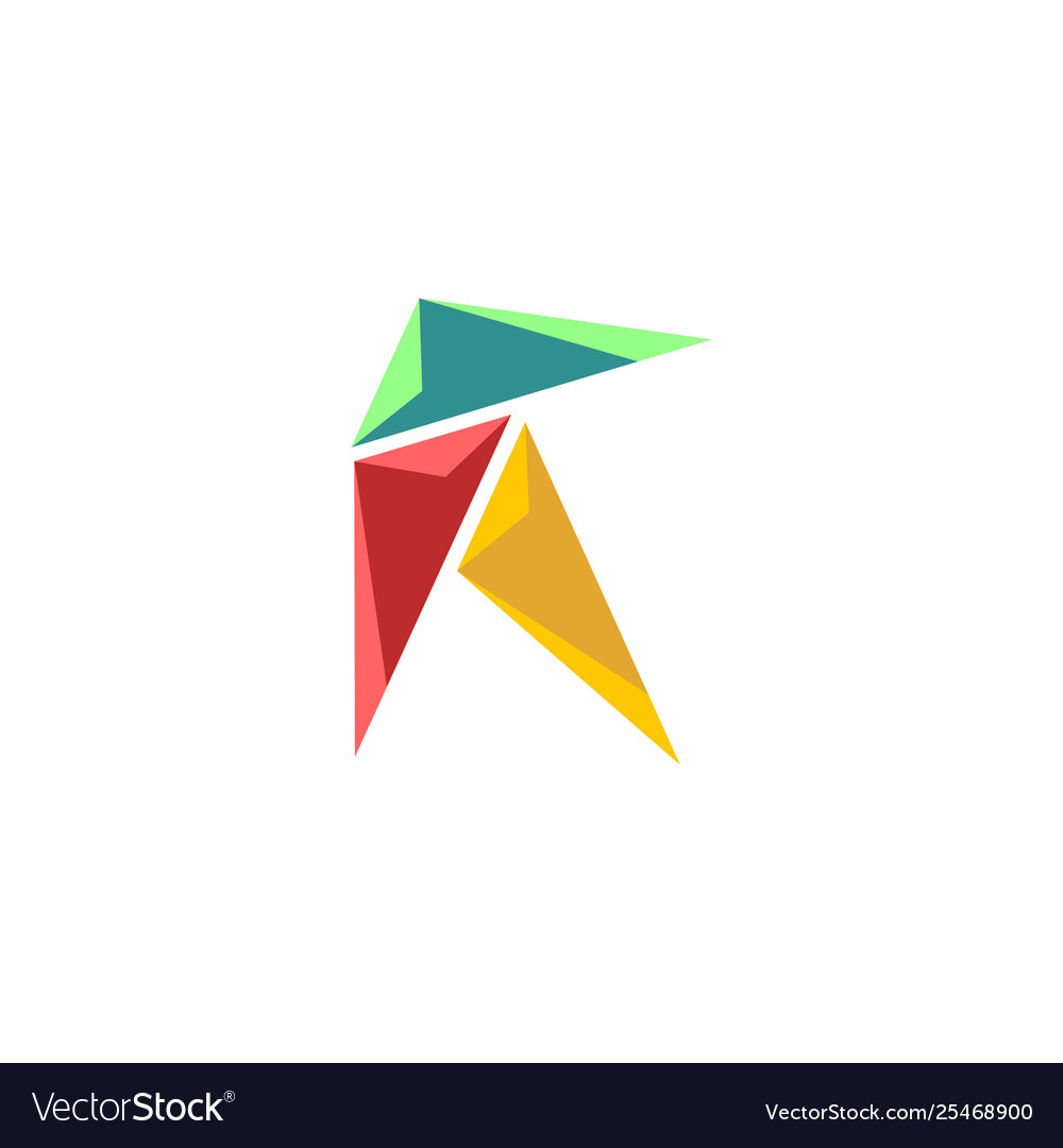 Letter k abstract creative logo template Vector Image Letter k abstract creative logo template Vector Image