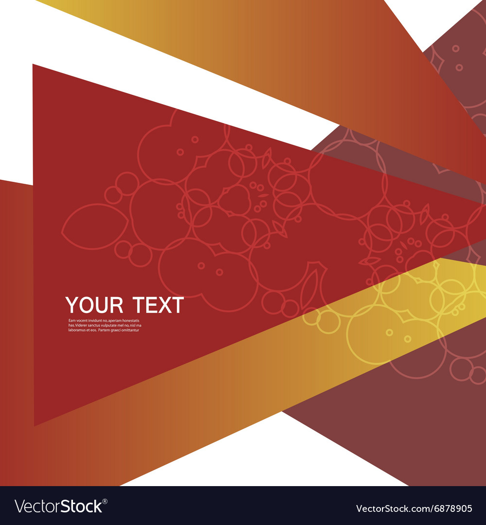 Abstract triangle pattern design Royalty Free Vector Image