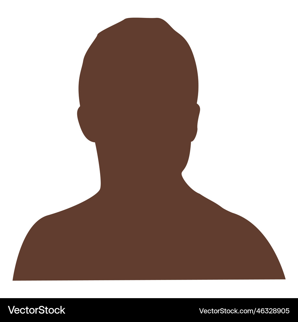 Anonymous avatar man short hair Royalty Free Vector Image