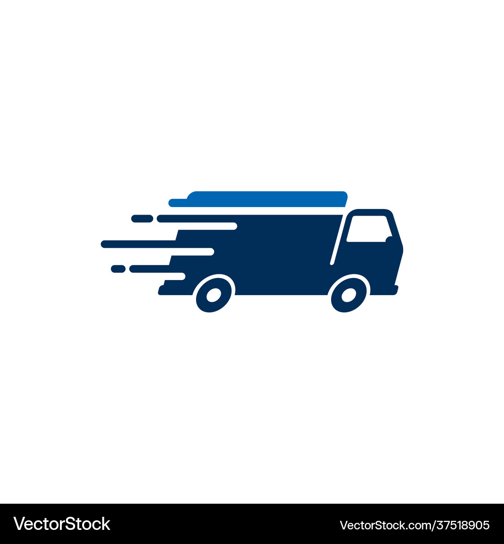 Delivery truck icon design freight forwarding Vector Image