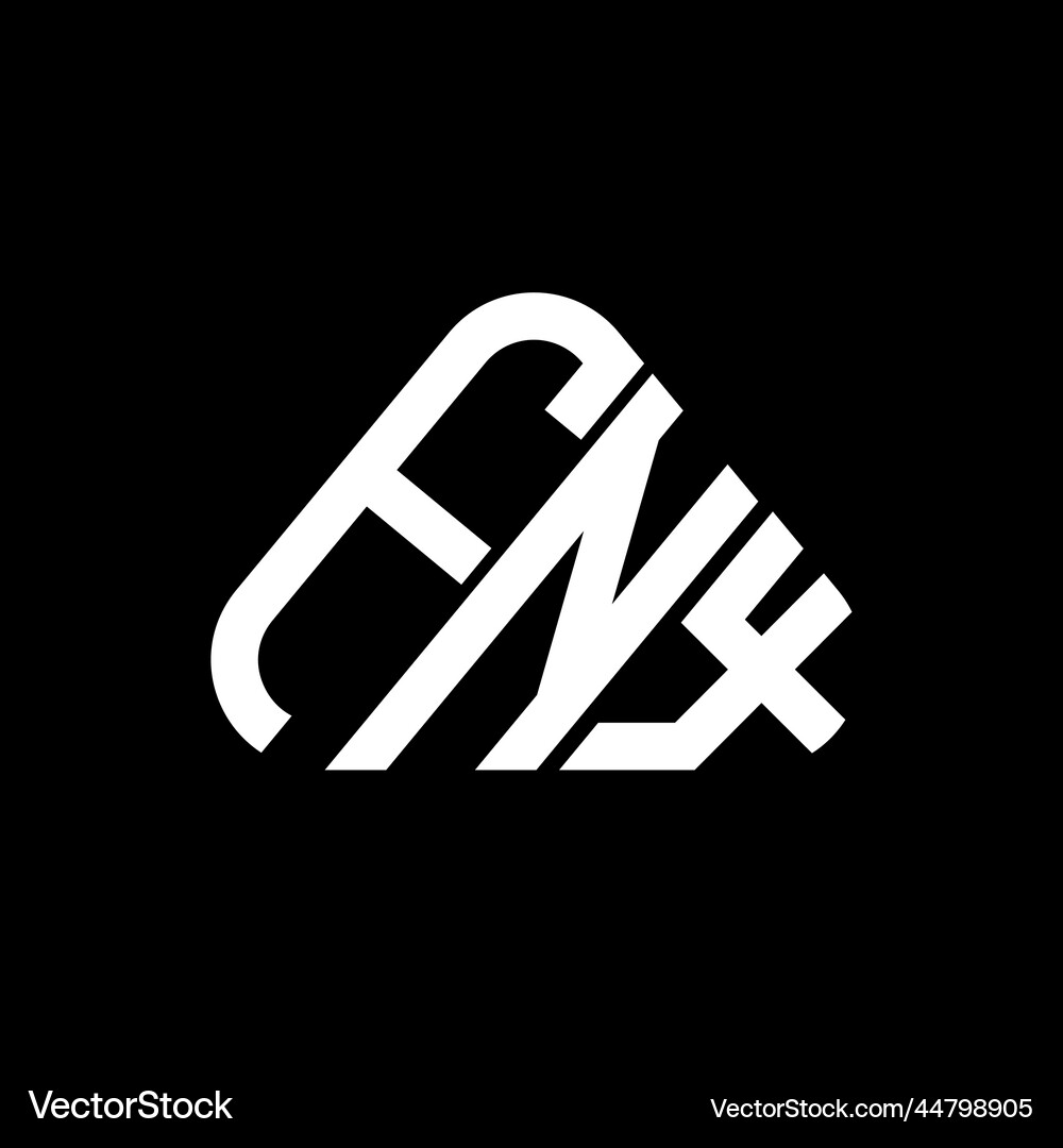 Fnx letter logo creative design with graphic Vector Image