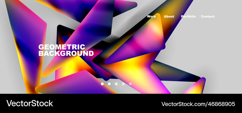 Geometric shapes minimalist abstract background Vector Image