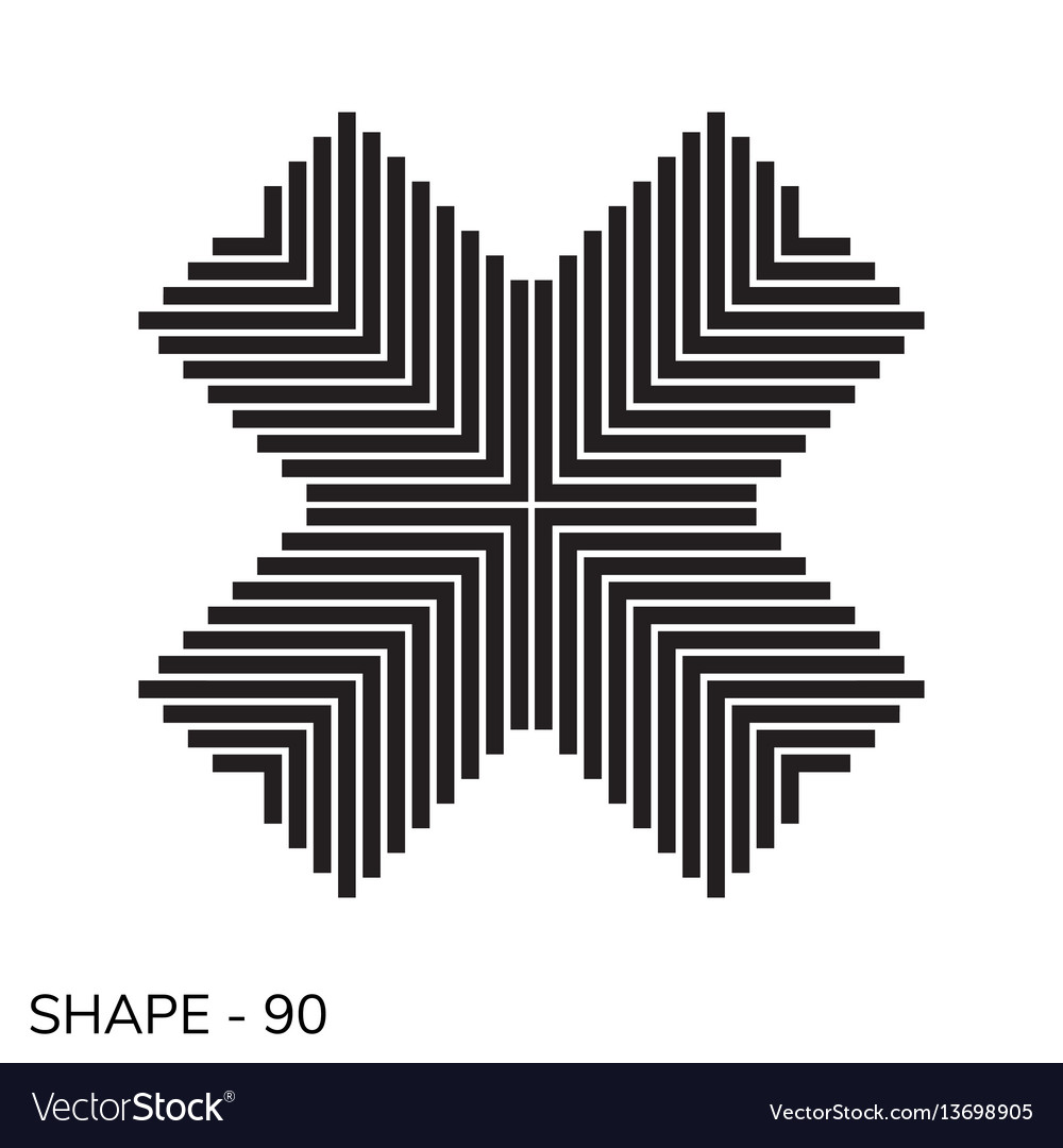 Simple geometric shape Royalty Free Vector Image