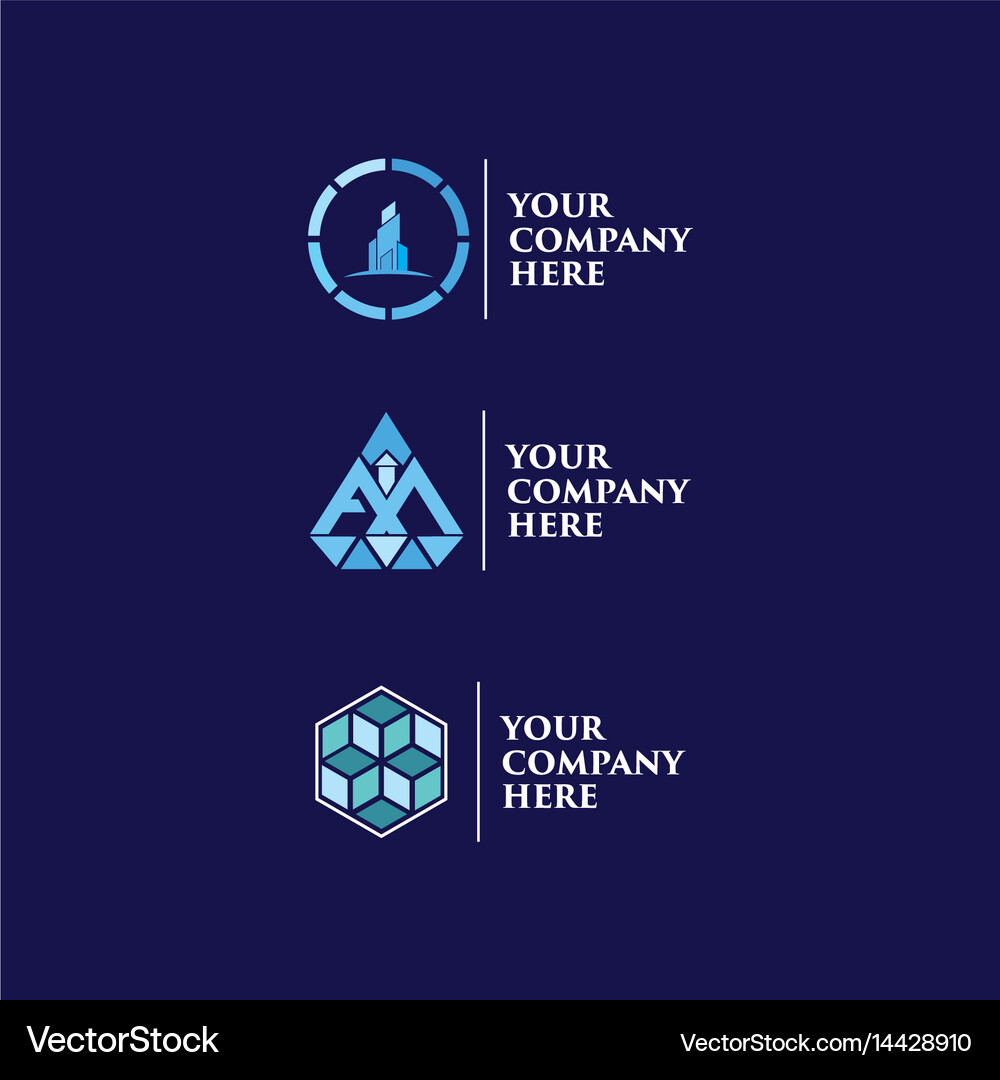 Company logo professional Royalty Free Vector Image