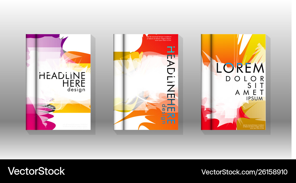 Design background cover with colorful abstract Vector Image