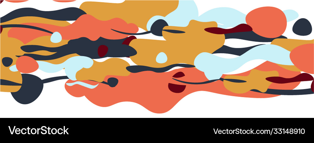 Trendy liquid style shapes abstract design Vector Image