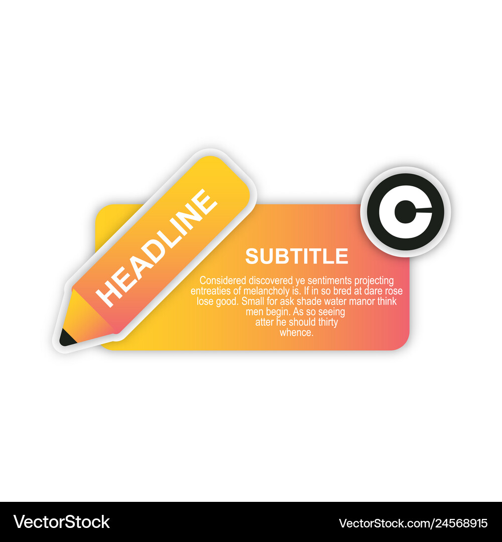 Abstract paper infographic internal and external Vector Image