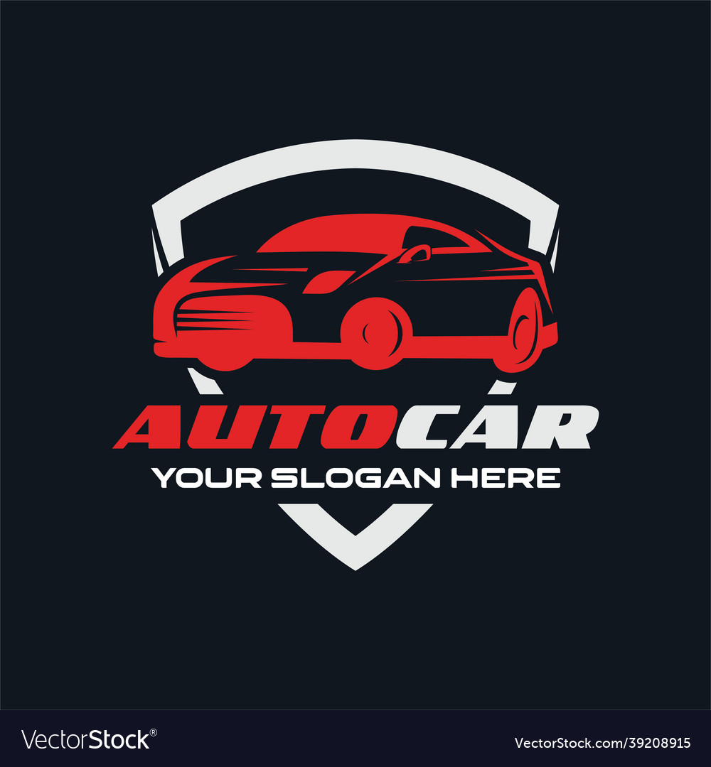 Car automotive logo template Royalty Free Vector Image