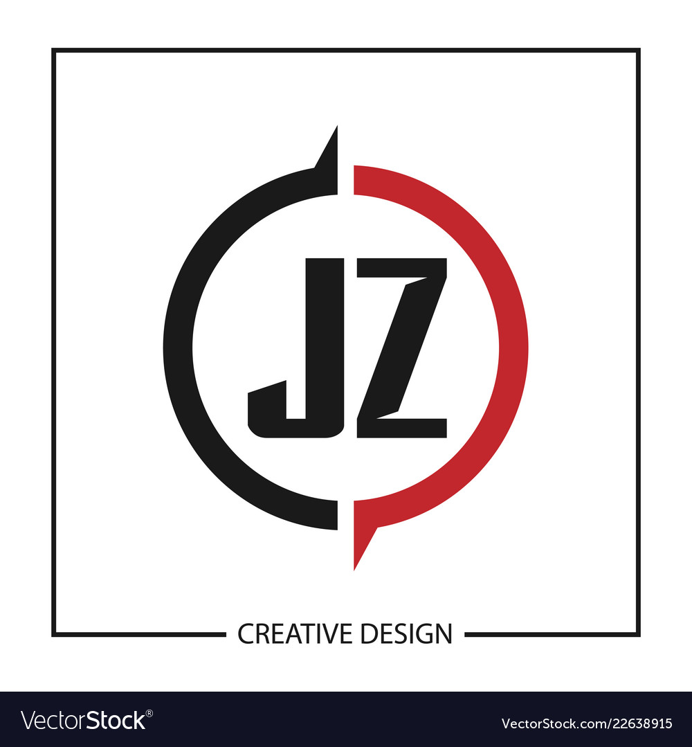 Initial letter jz logo template design Royalty Free Vector Initial letter jz logo template design Royalty Free Vector