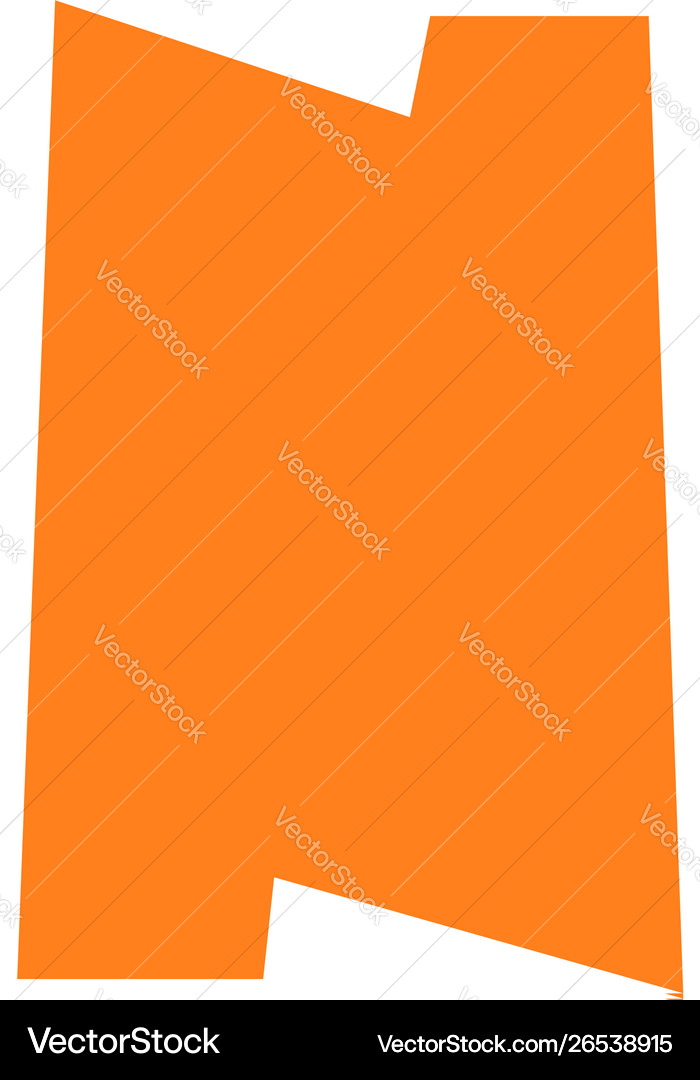 Simple font alphabet cuted from colored paper Vector Image