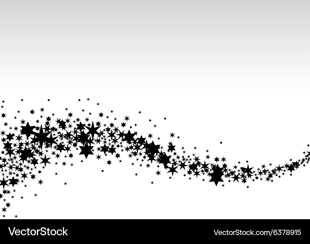 Wave of stars Royalty Free Vector Image - VectorStock
