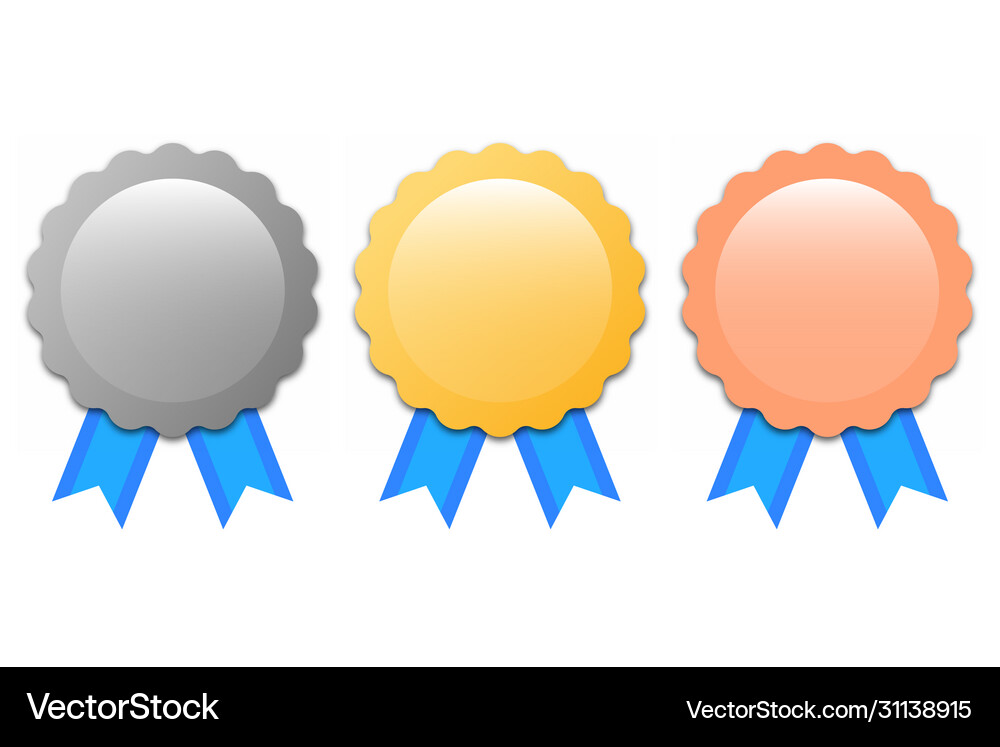 Winner tag trophy award white background Vector Image