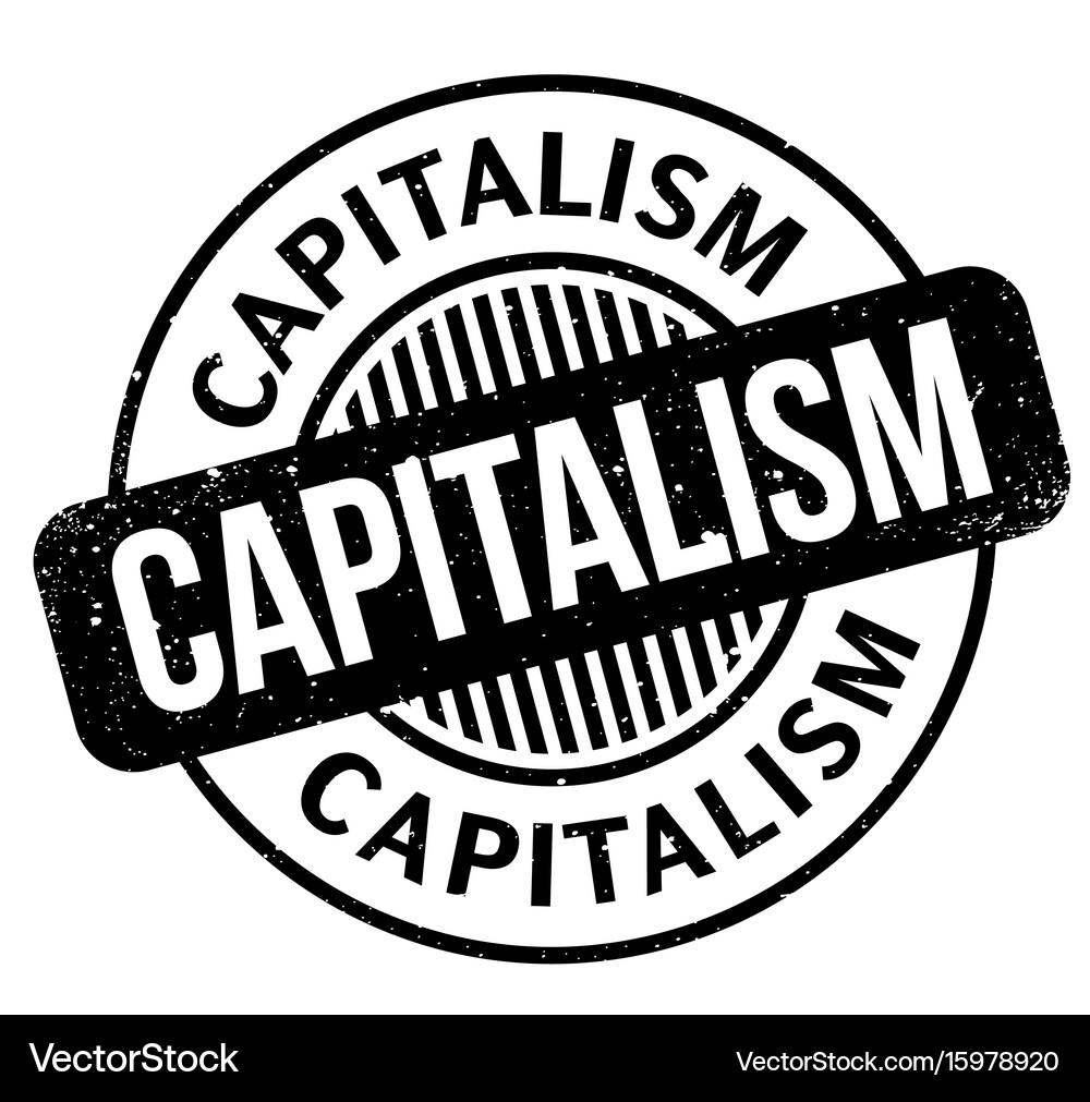 Capitalism rubber stamp Royalty Free Vector Image