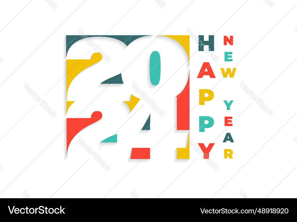 Colorful design number 2024 for celebration Vector Image