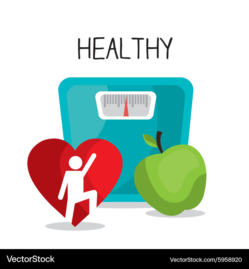 Healthy lifestyle design Royalty Free Vector Image