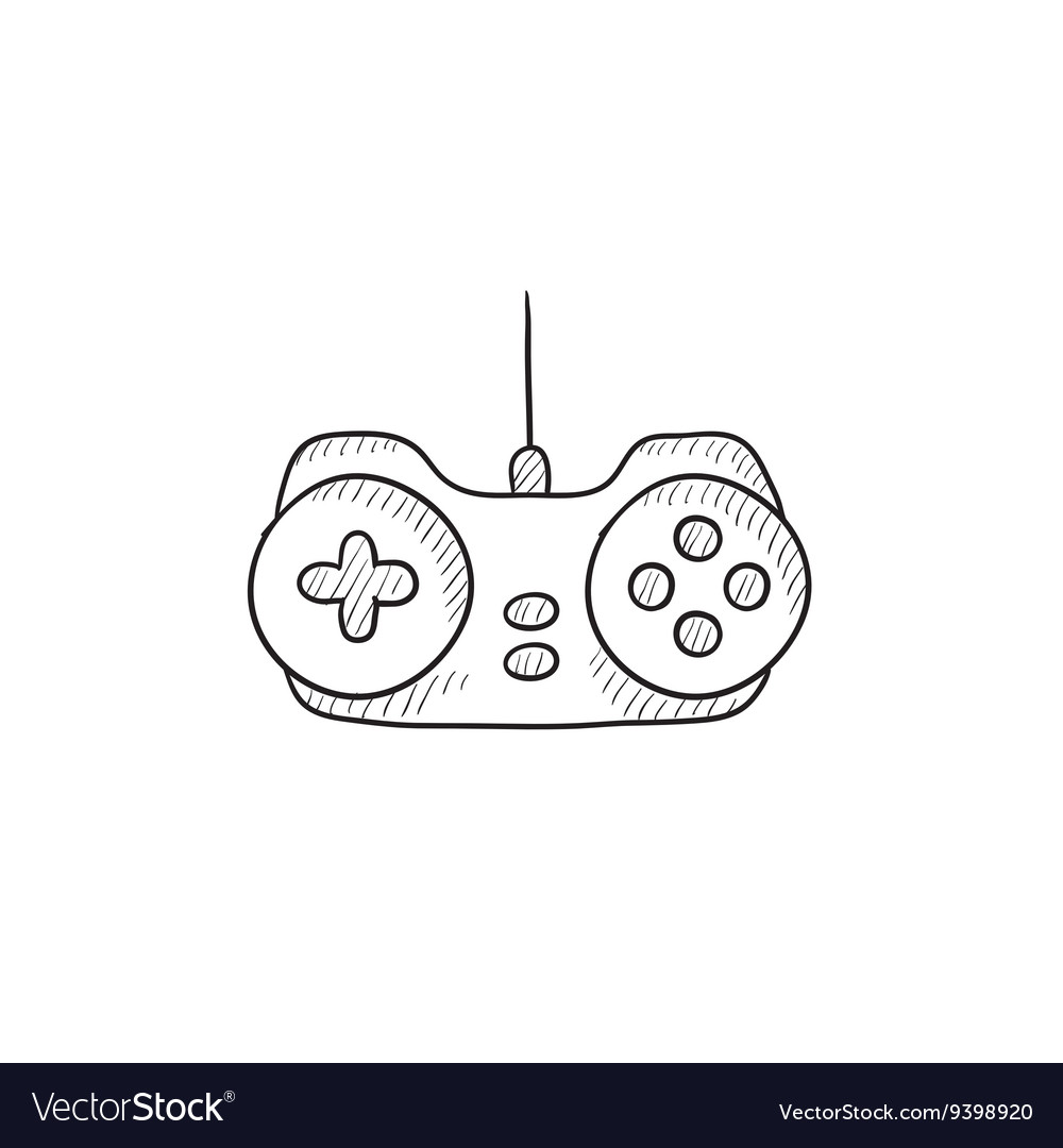 Joystick Sketch Icon Royalty Free Vector Image