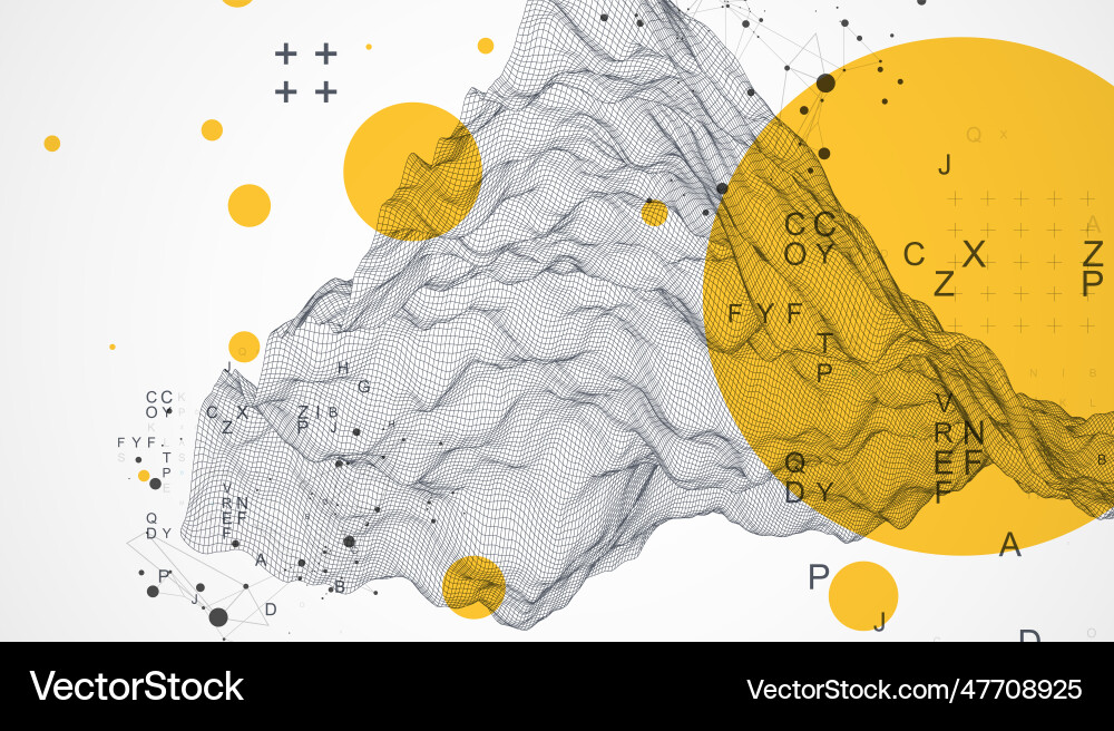 Abstract scientific and technical background Vector Image