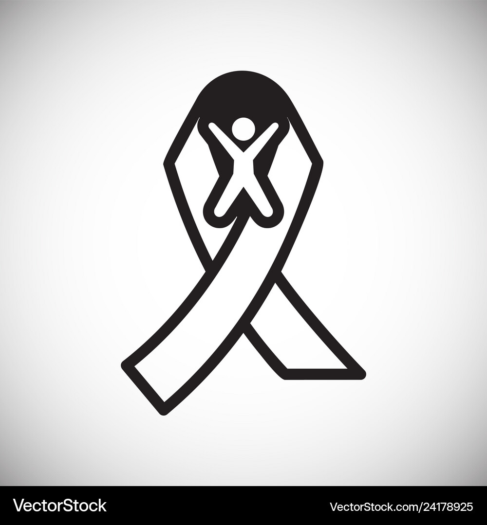 Awareness icon on background for graphic and web Vector Image