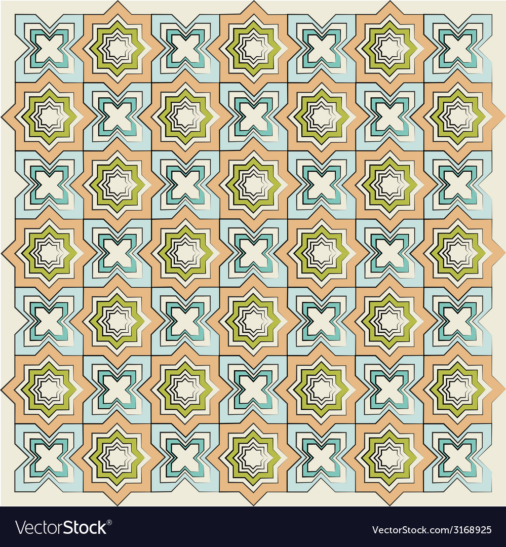 Islamic linear texture version Royalty Free Vector Image