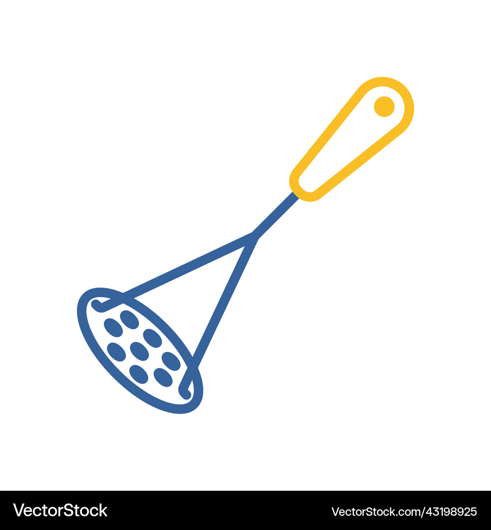 Potato masher icon kitchen appliances Royalty Free Vector