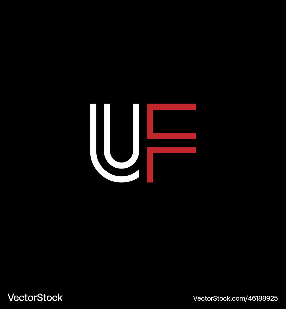Uf or fu abstract outstanding professional Vector Image