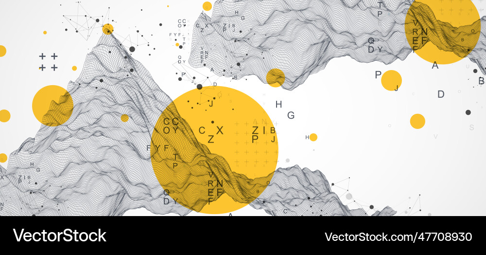 Abstract scientific and technical background Vector Image