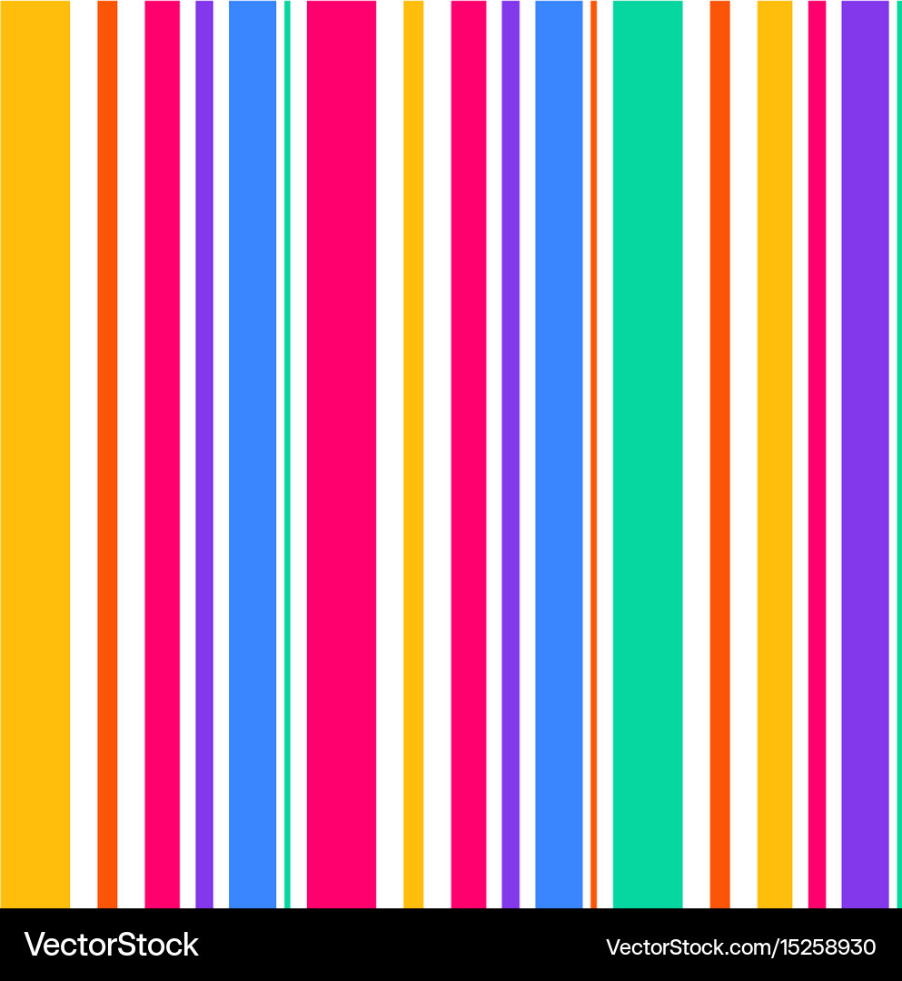 Abstract seamless rainbow color stripes line Vector Image