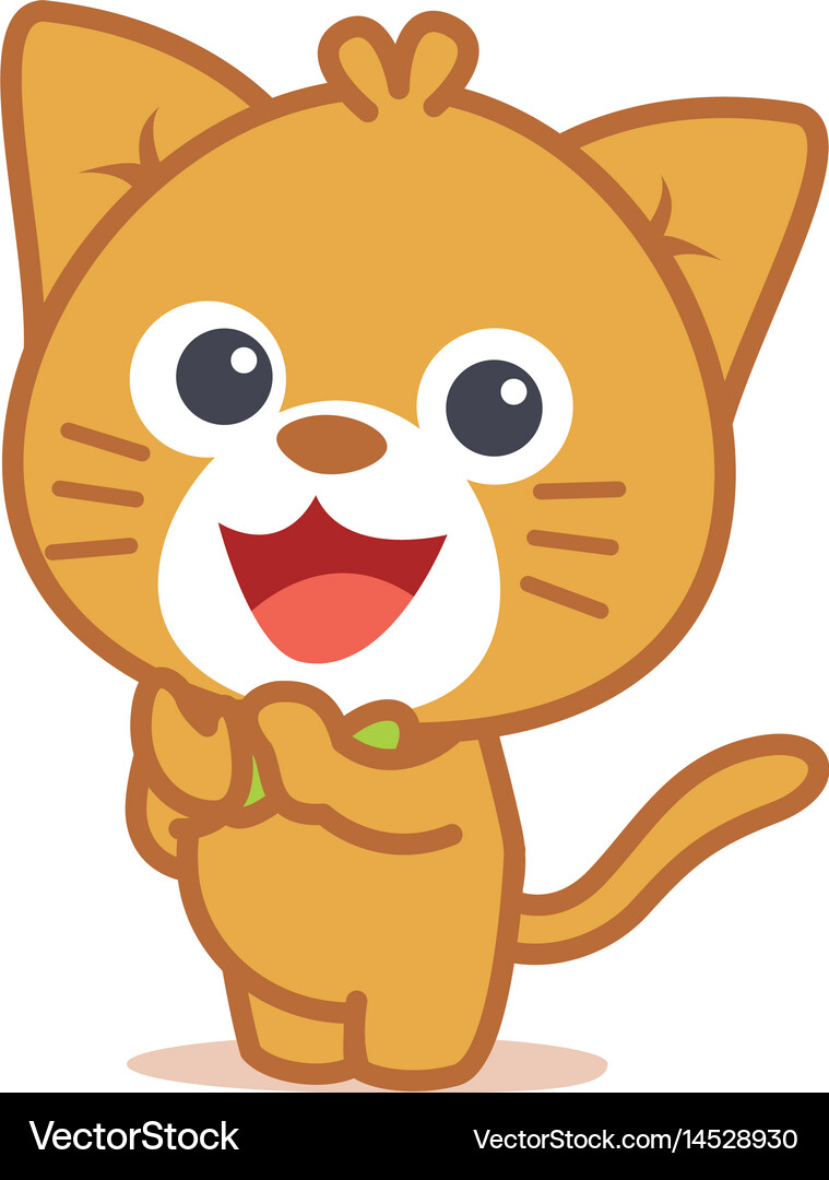 Art of cat character Royalty Free Vector Image
