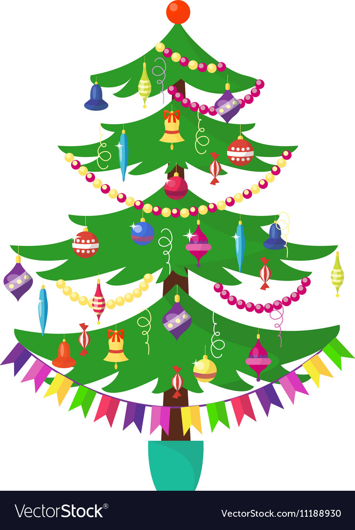 Christmas tree Royalty Free Vector Image - VectorStock