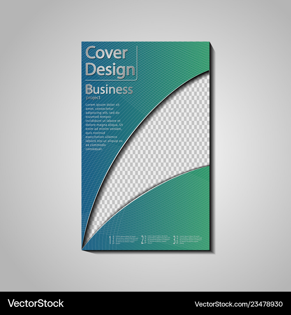 Conceptual cover template for business Royalty Free Vector
