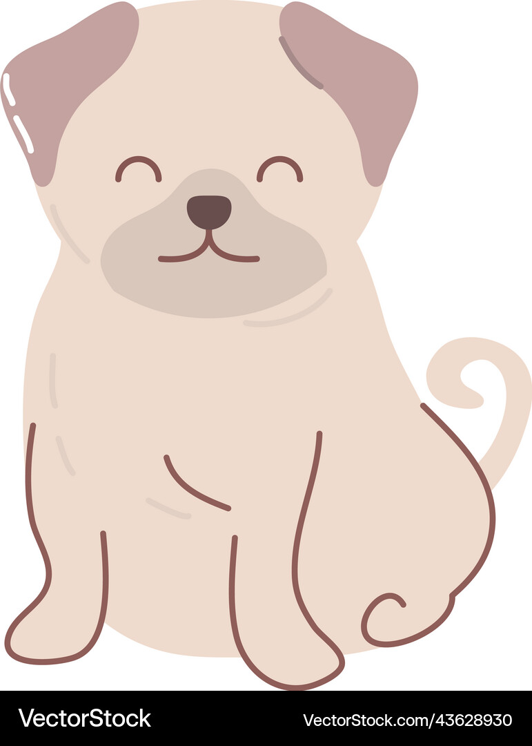 Dog cute animal Royalty Free Vector Image - VectorStock
