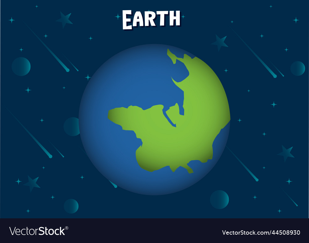 Earth planet Royalty Free Vector Image - VectorStock