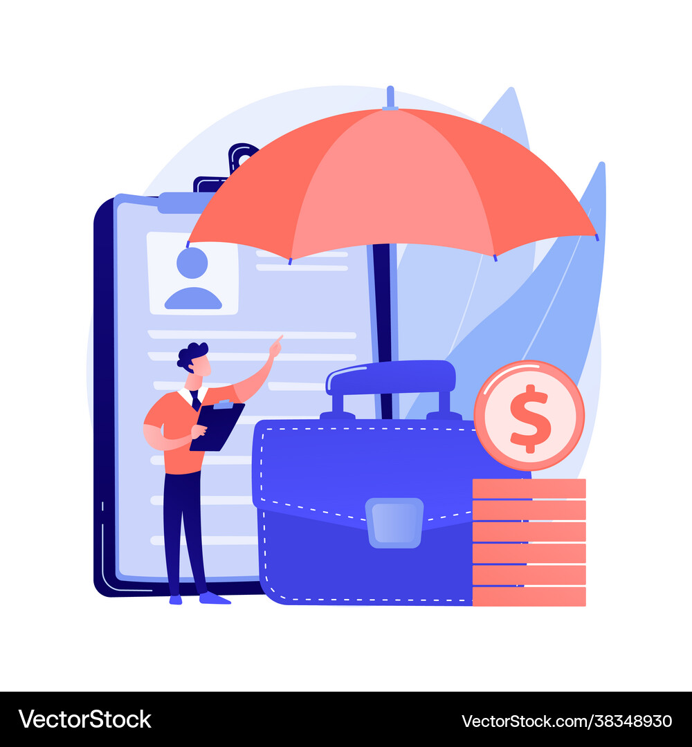 Employment insurance abstract concept Royalty Free Vector