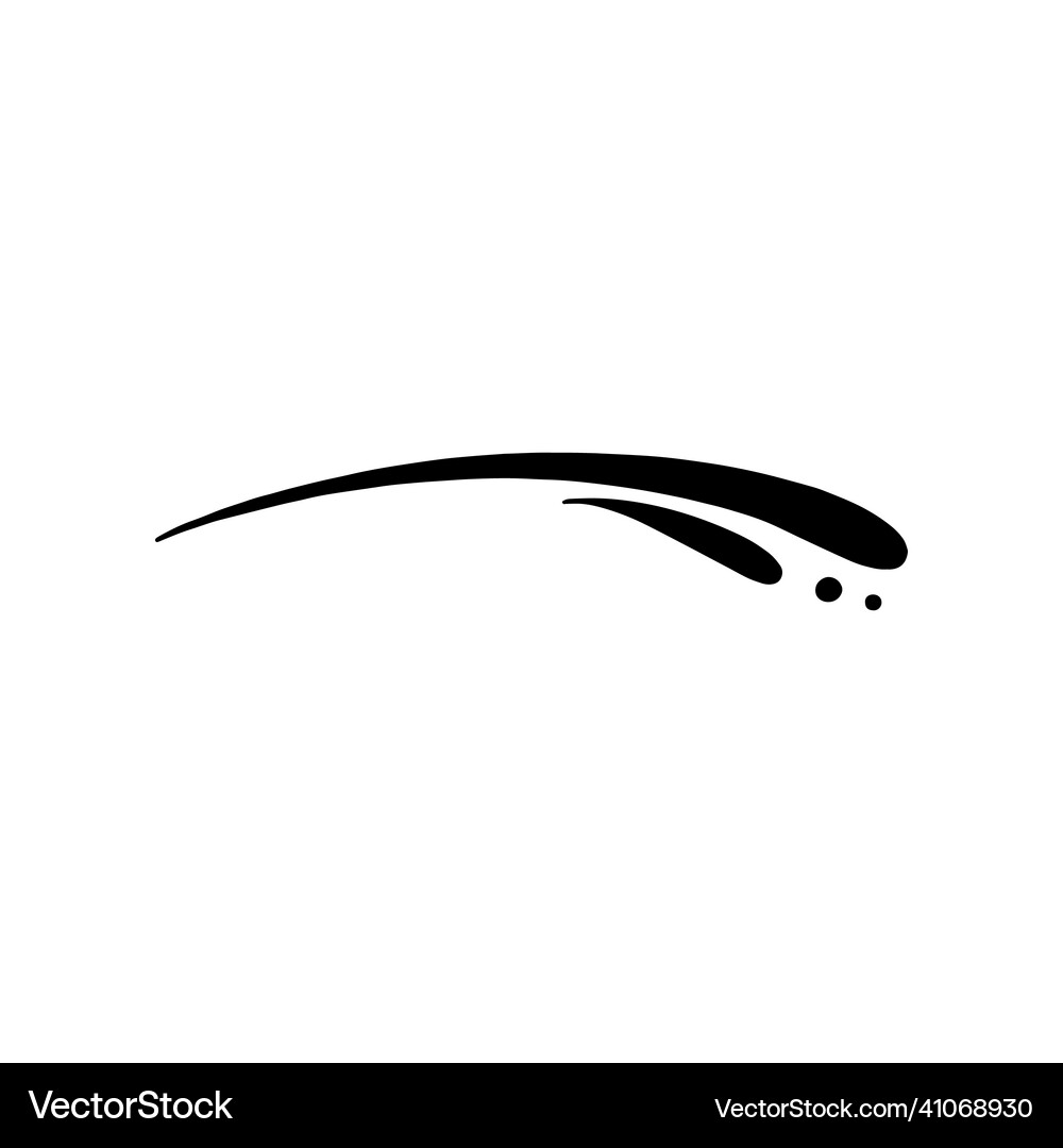 Lettering underline element in shape of ink blots Vector Image