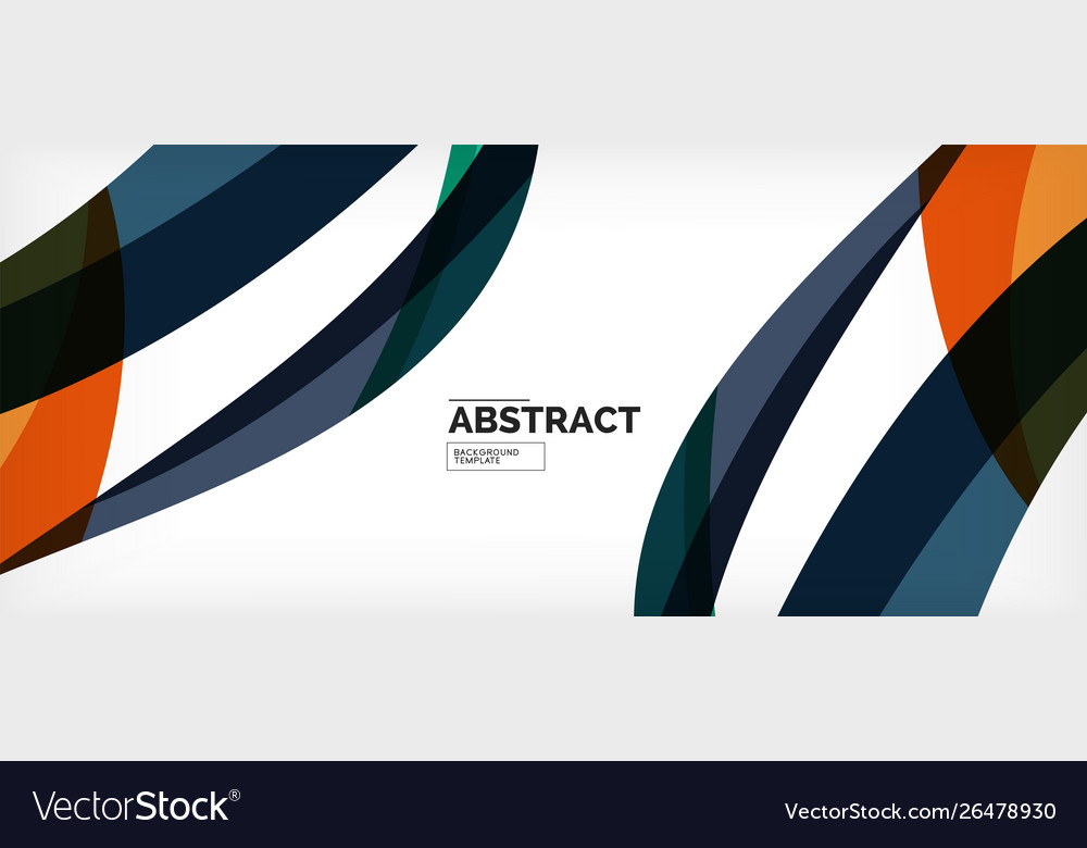 Linear wave web template Royalty Free Vector Image