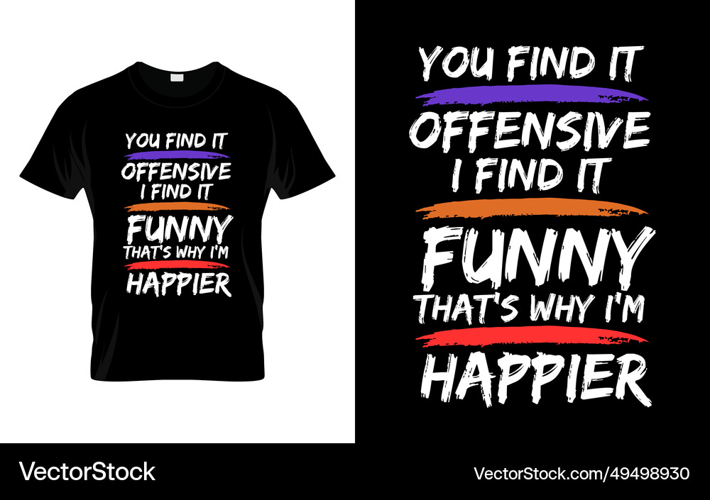 Offensive Humor T-Shirt Royalty Free Vector Image