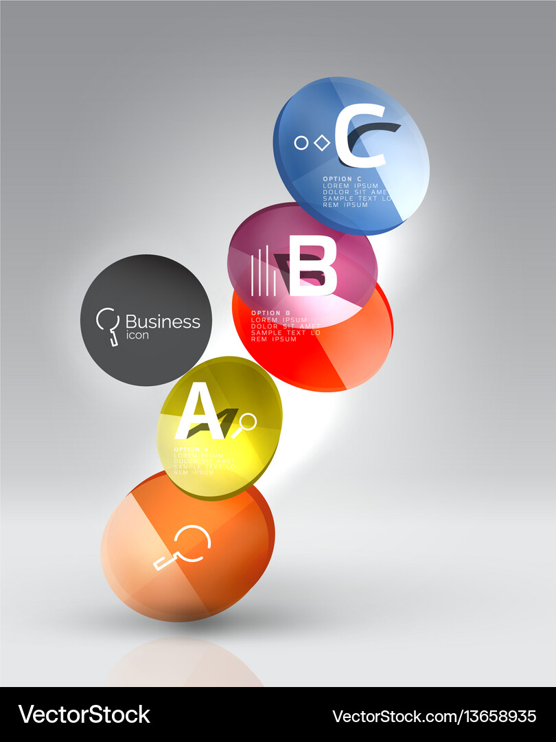 Circle modern business infographics design Vector Image