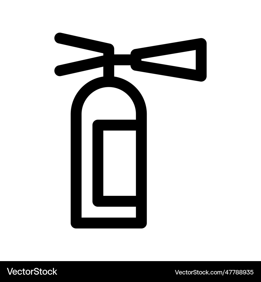 Fire extinguisher line icon graphics Royalty Free Vector