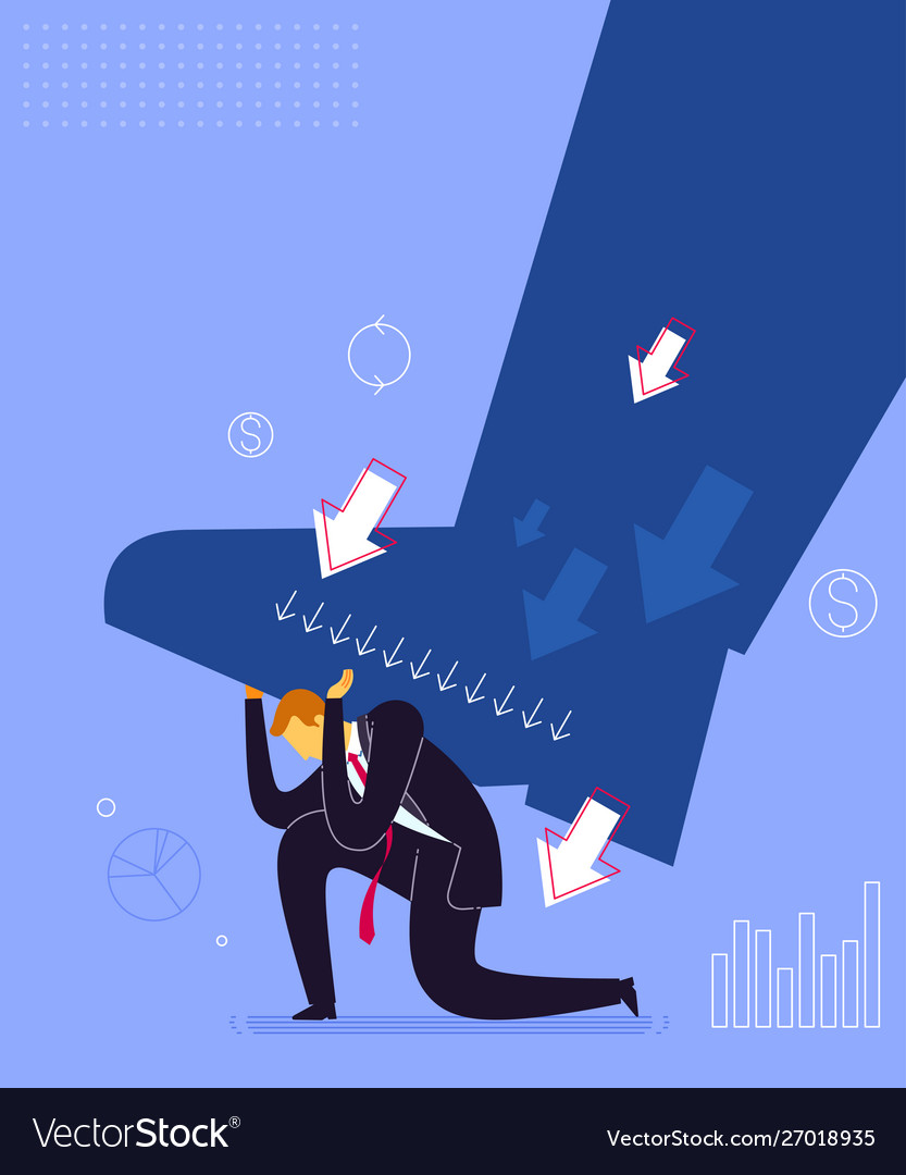 Heavy task and responsibility Royalty Free Vector Image