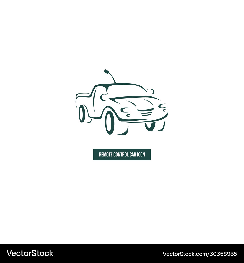 Icon radio-controlled car suv Royalty Free Vector Image