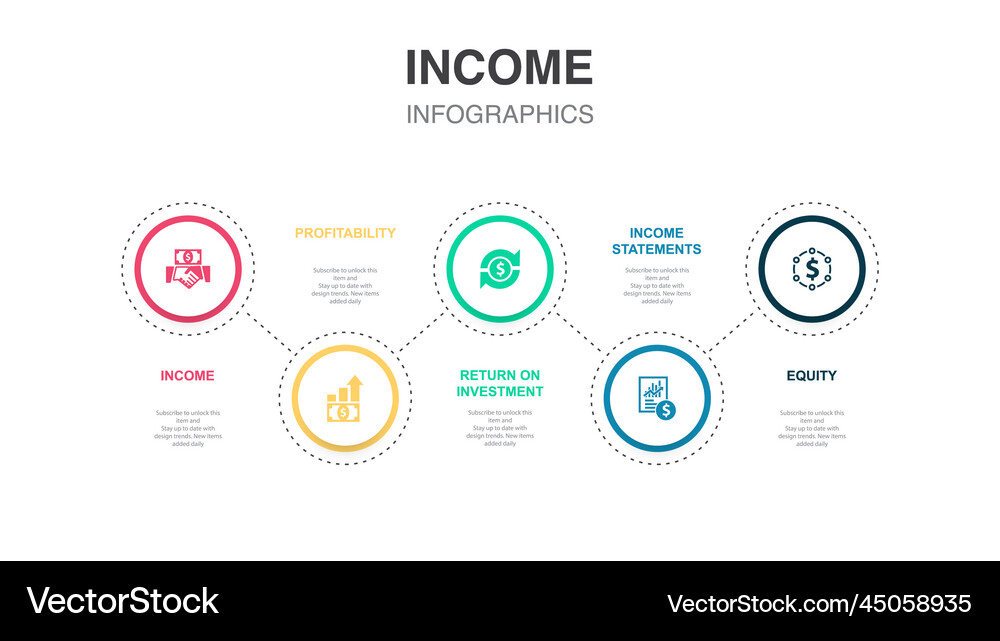 Investment profitability return on Royalty Free Vector Image