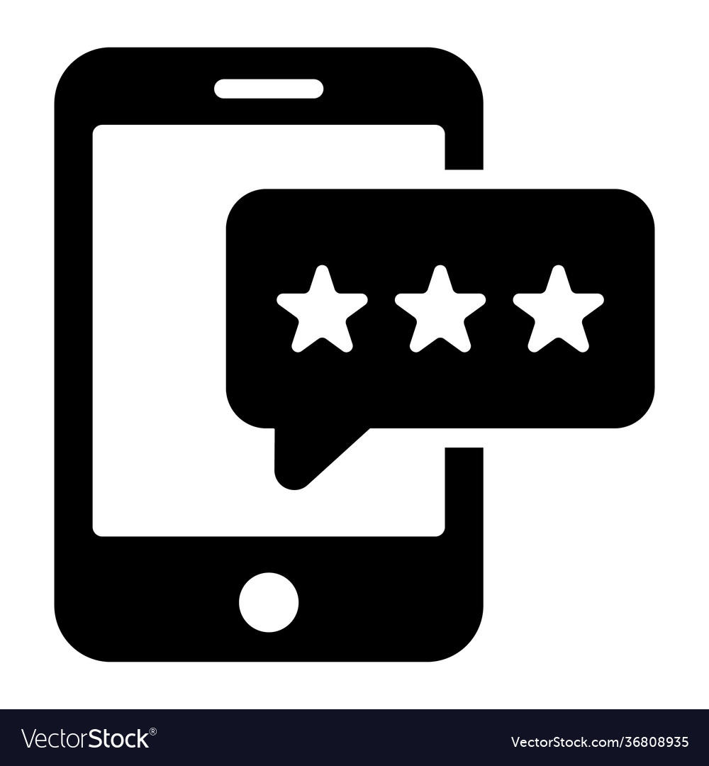 Mobile feedback Royalty Free Vector Image - VectorStock