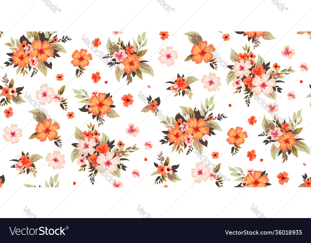 Seamless spring floral pattern 1 Royalty Free Vector Image