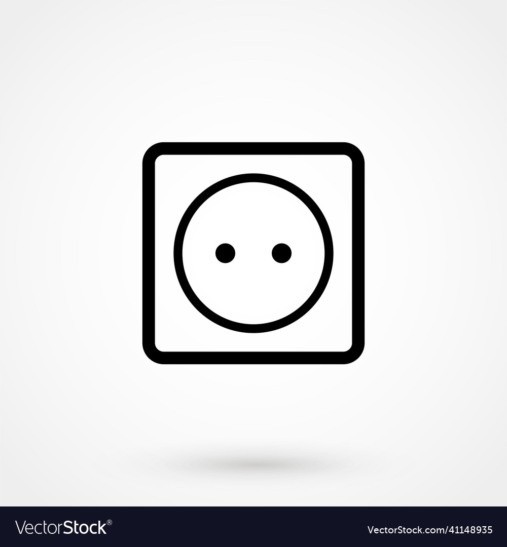 Socket icon Royalty Free Vector Image - VectorStock