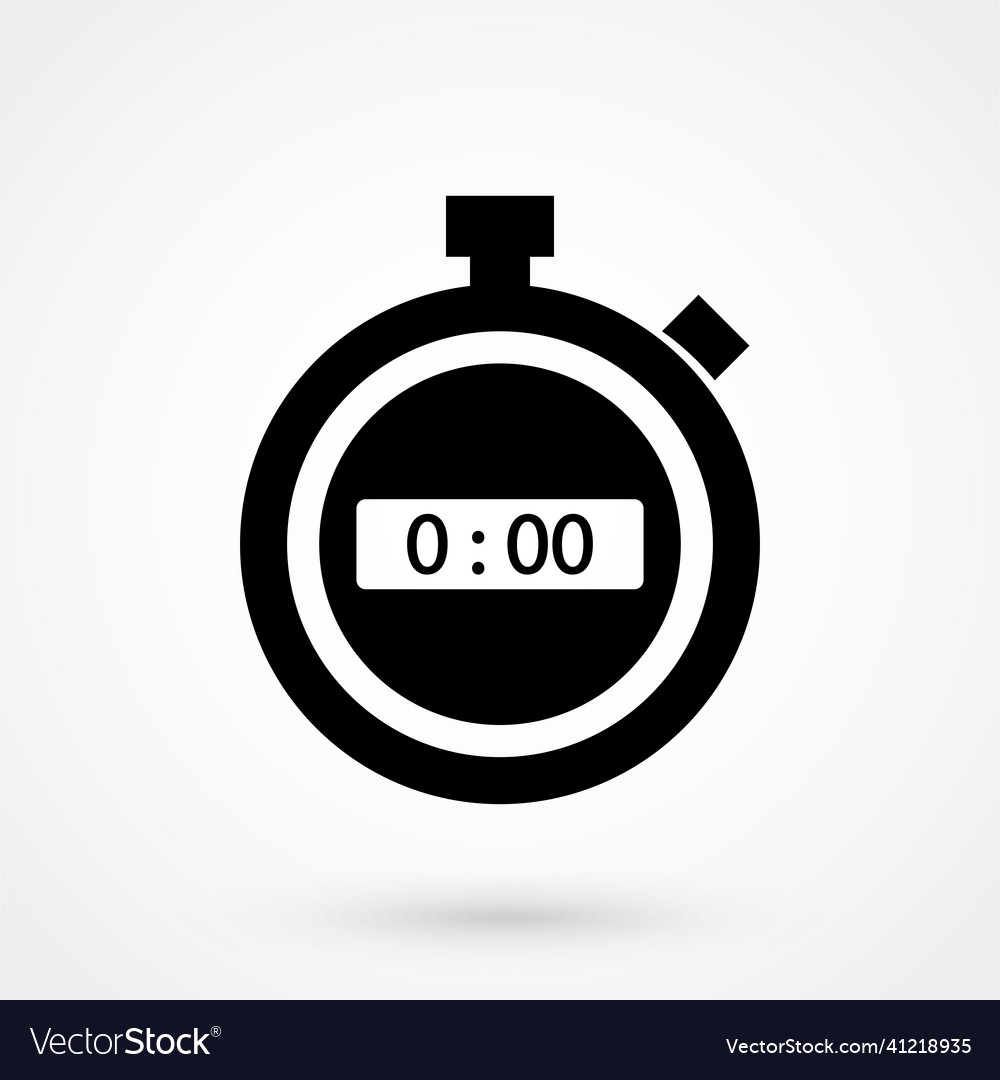 Stopwatch Icon - Timer Royalty Free Vector Image
