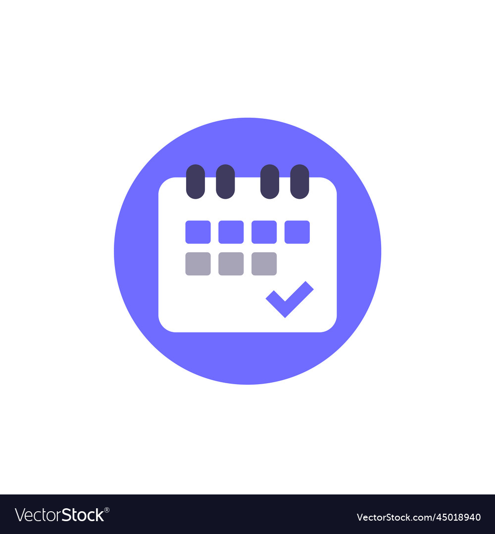 Four-day week icon 4-day workweek Royalty Free Vector Image